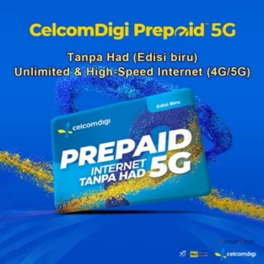 SIMKAD CELCOMDIGI 4G/5G EDISI BIRU DAN EDISI KUNING ((SIM ONLY ...