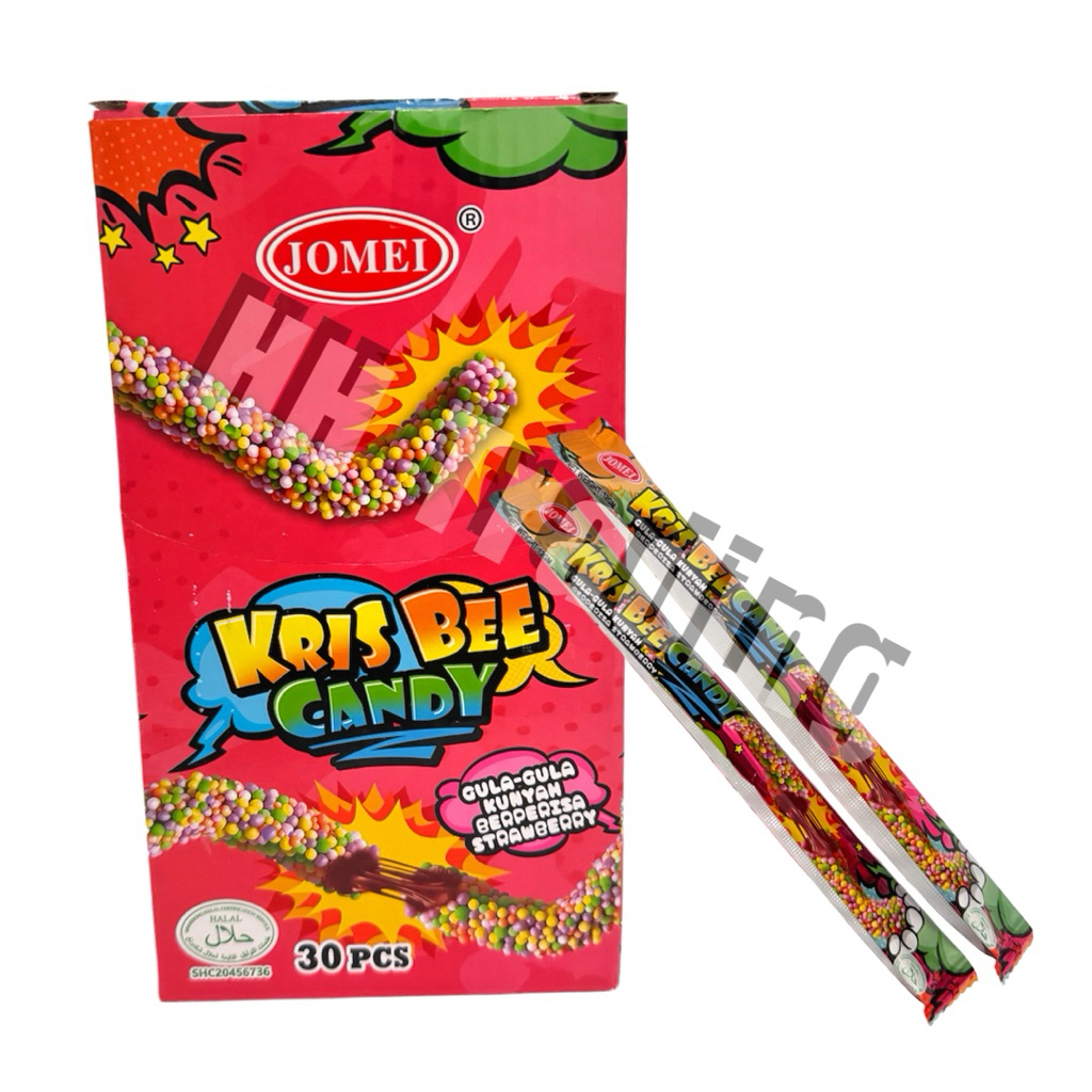12g x 30’s JOMEI KRISBEE CANDY / GULA-GULA KUNYAH BERPERISA STRAWBERRY ...
