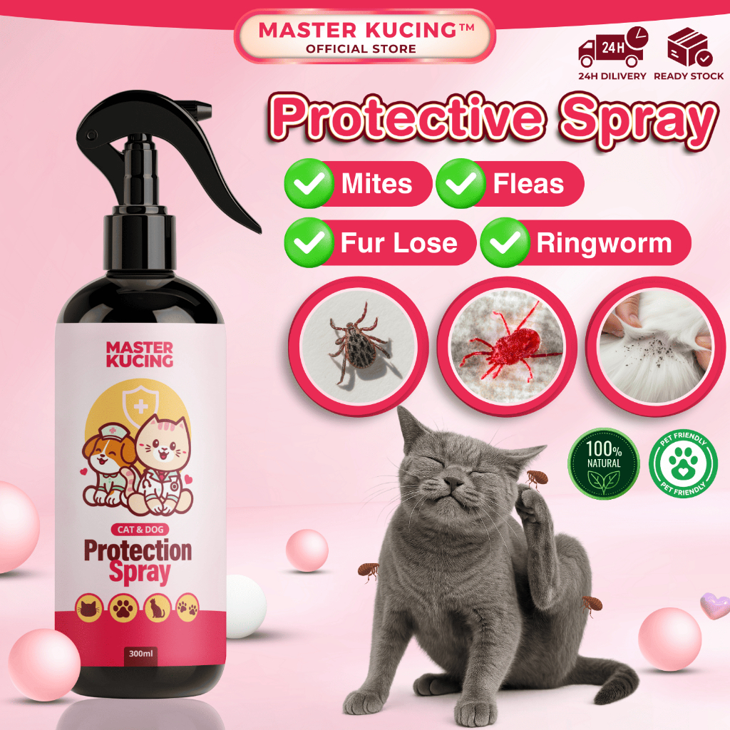 【24H Delivery】Master Kucing | Cat Flea Spray Cat Skin Shinier Skin ...