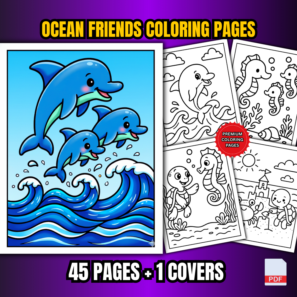 [PDF] 45 Ocean Friends Coloring Pages For Kids | Shopee Malaysia