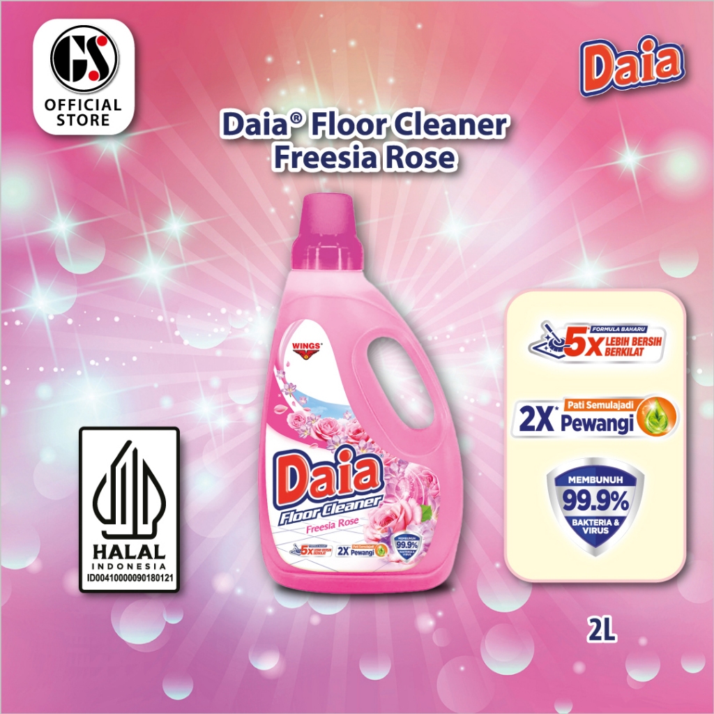 DAIA Floor Cleaner Rose Pink 2L | Shopee Malaysia