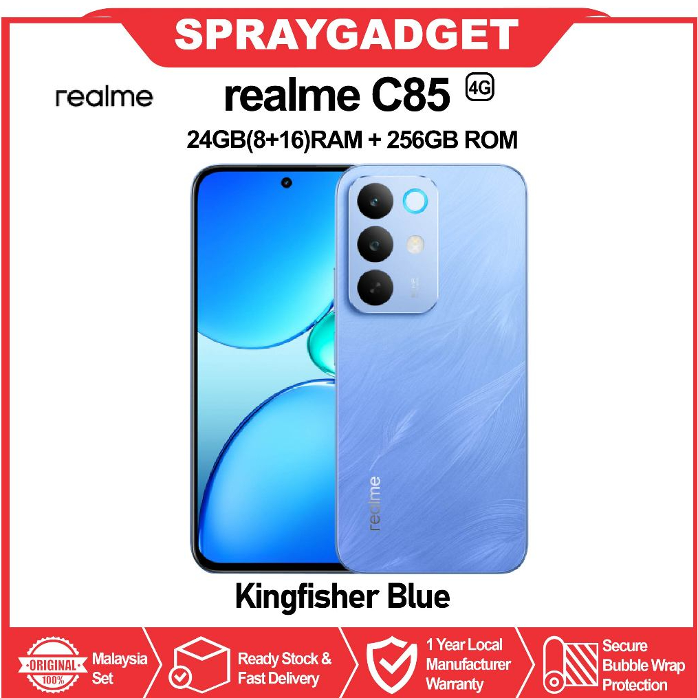 realme C85 5G/4G (24GB*(8+16)RAM + 256GB ROM) 7,000mAH Ultra Battery l ...