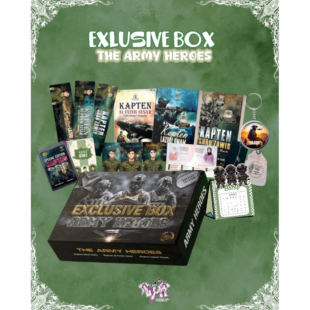 [NOVEL EXCLUSIVE BOX ARMY HEROES] KAPTEN AL-FATEH | KAPTEN SHAD ZAWIR ...
