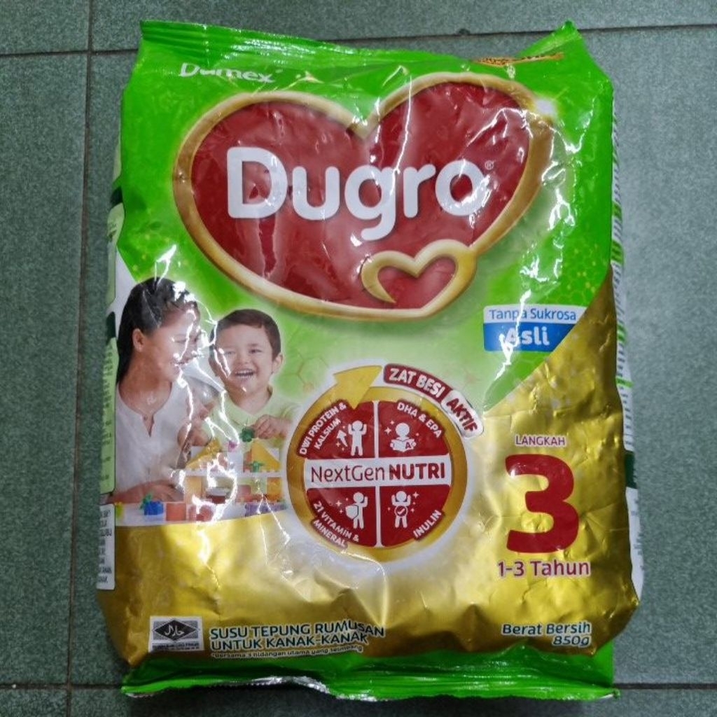 DUMEX DUGRO ASLI 850GM LANGKAH 3 1-3 TAHUN | Shopee Malaysia