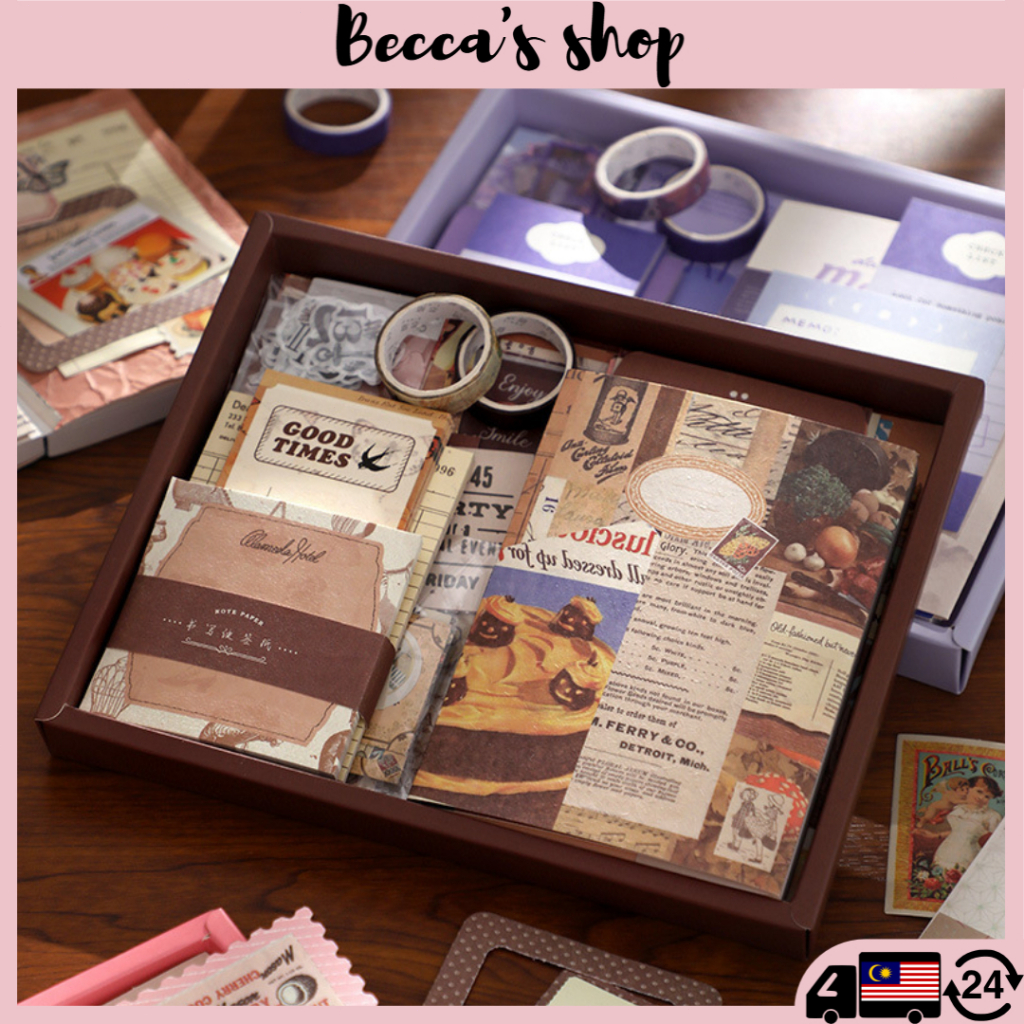 Retro Literary Series Vintage Journal Starter Kit Set 155 items ...