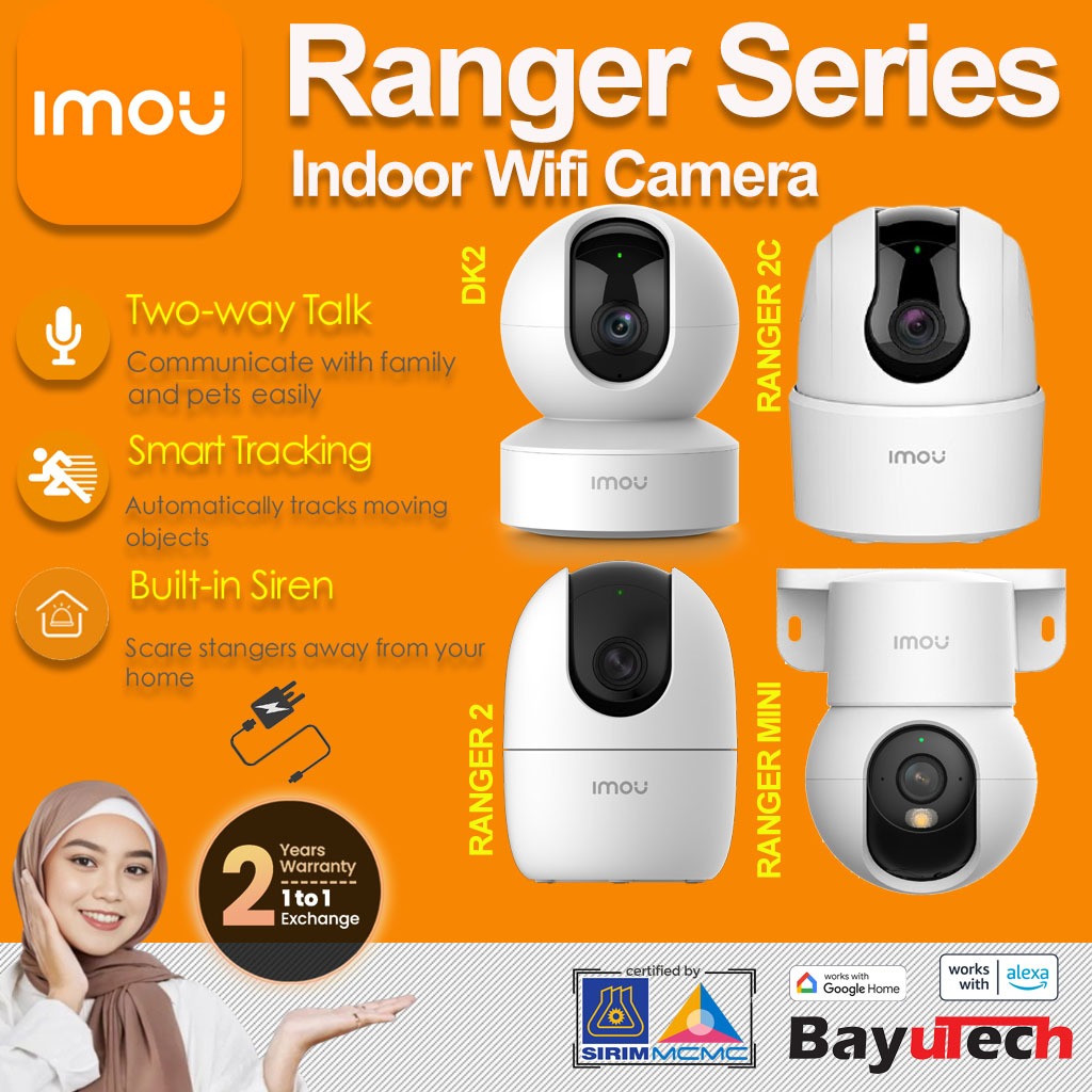 IMOU Ranger 2 3MP 5MP MINI Ranger 2C 2MP Smart Motion Tracking Human ...