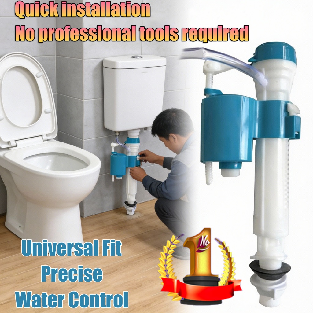 Toilet Cistern Entry Inlet Flush Valve Bottom Siphon Fill Float Toilet ...