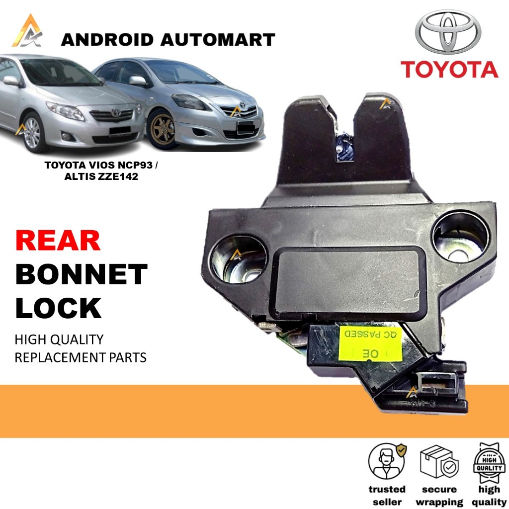 ORIGINAL TOYOTA VIOS NCP93 / ALTIS ZZE142 08-14 Rear Door Lock Bonnet ...