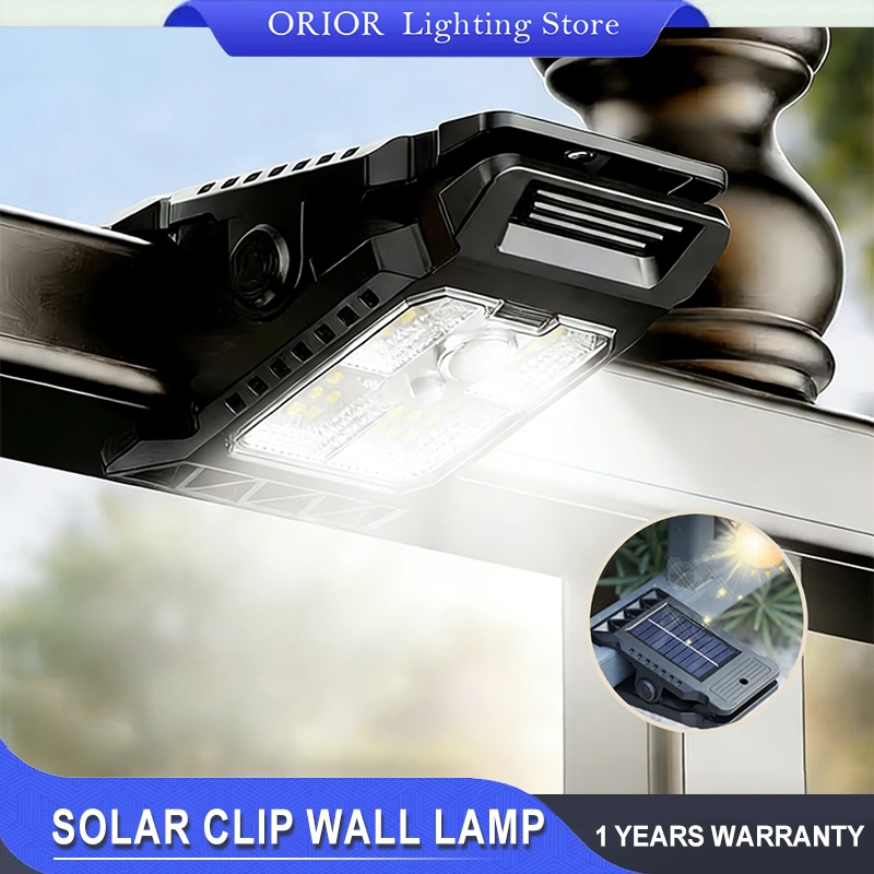 ORIOR Solar Clip Light LED Wall Lamp Outdoor Waterproof 300W Solar Wall ...