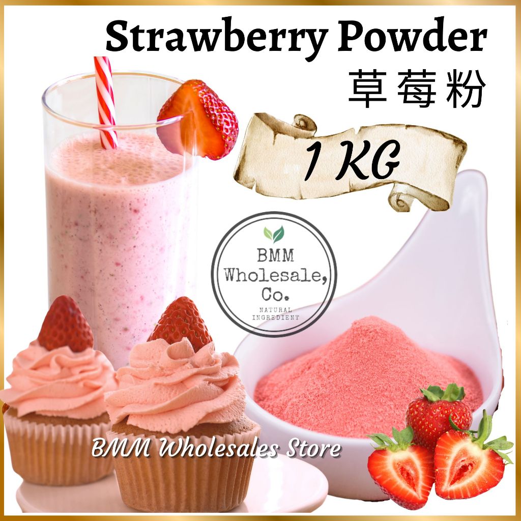 Strawberry Powder 100% Natural | Real Fruit Powder | No Colouring No ...
