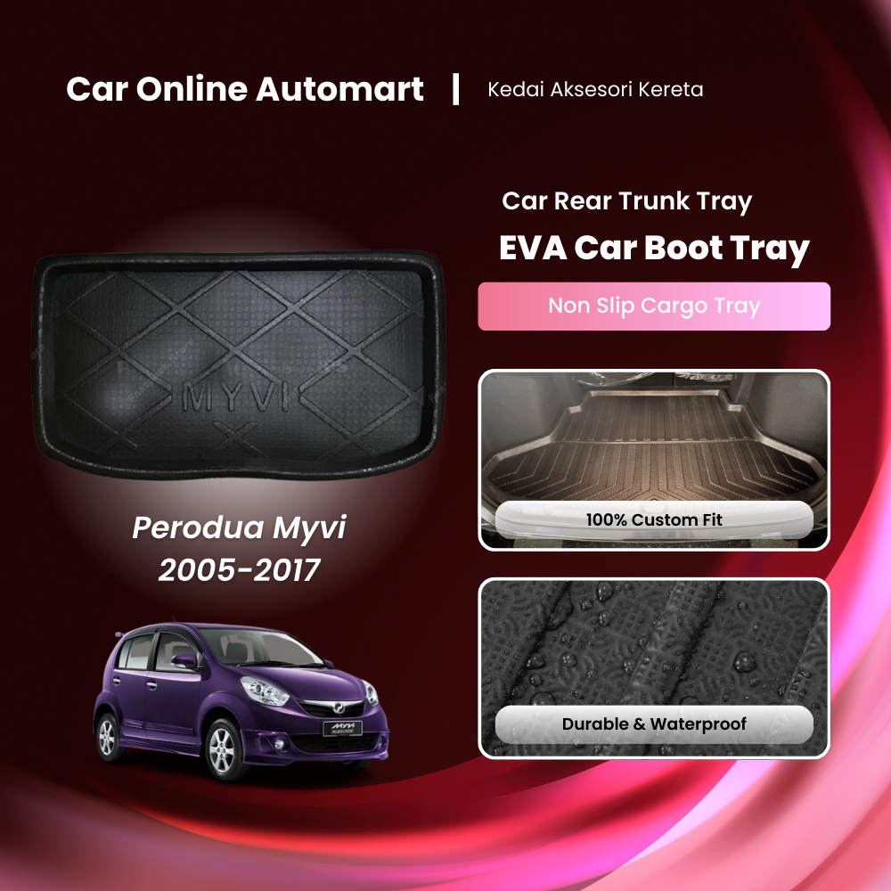 PERODUA MYVI 2005-17 EVA Luggage Boot Cargo Trunk Tray | Shopee Malaysia