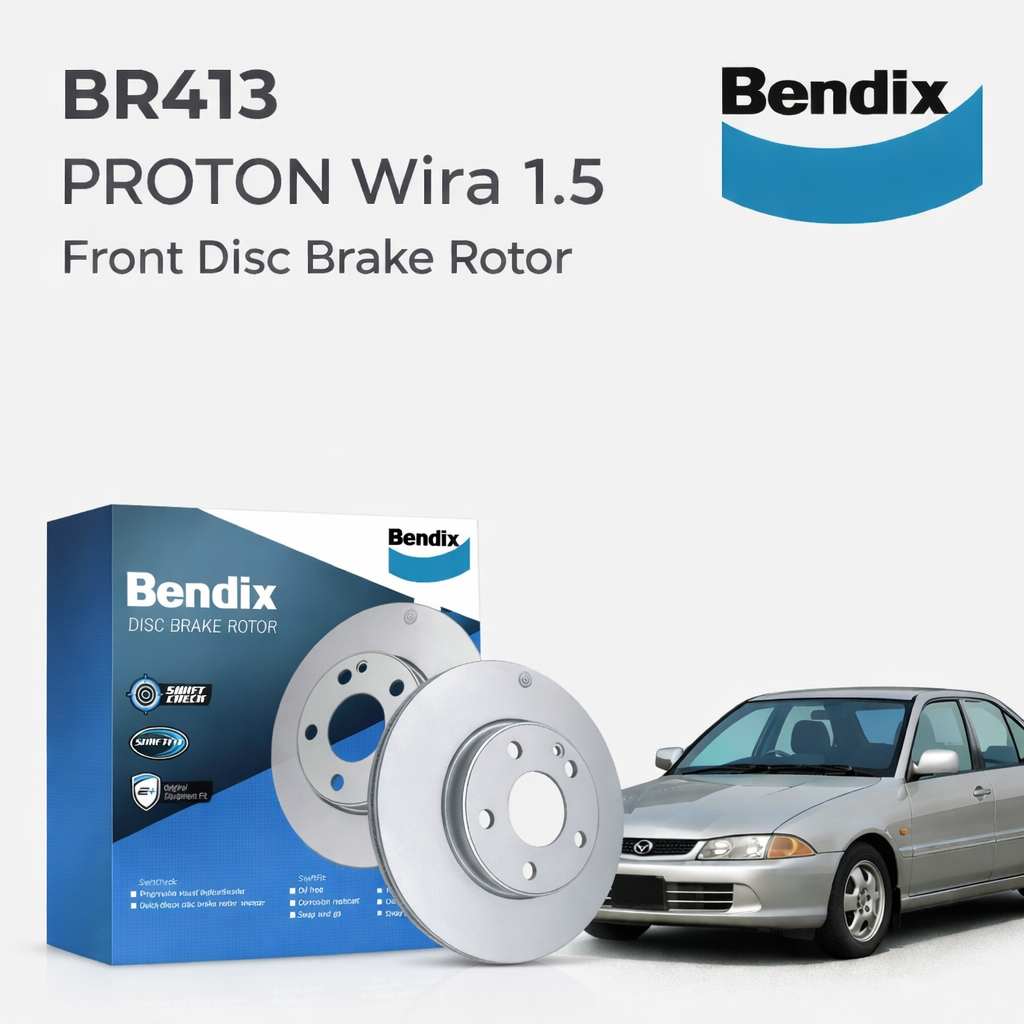 PROTON Wira 1.5 Bendix Front Disc Brake Rotor X 1 Piece BR413 | Shopee ...
