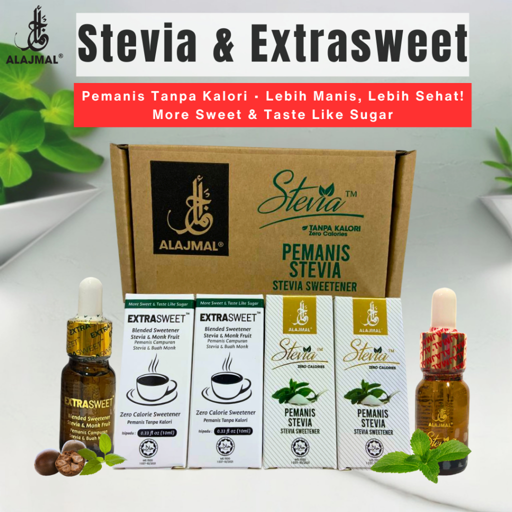 ALAJMAL EXTRA SWEET Sweetener Campuran Stevia dan monk Manis Tanpa ...