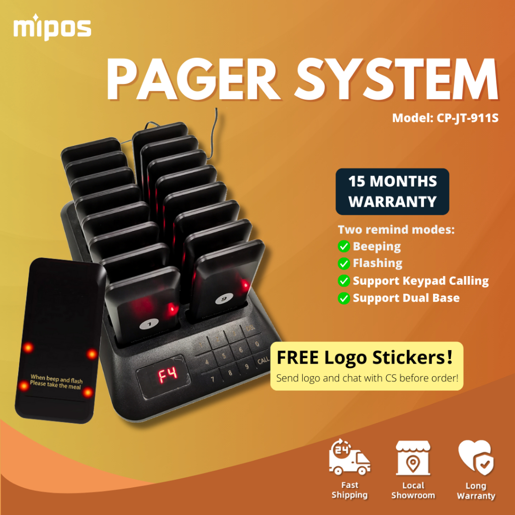 Restaurant Pager Paging Wireless Calling System I 16 Pagers Wireless ...