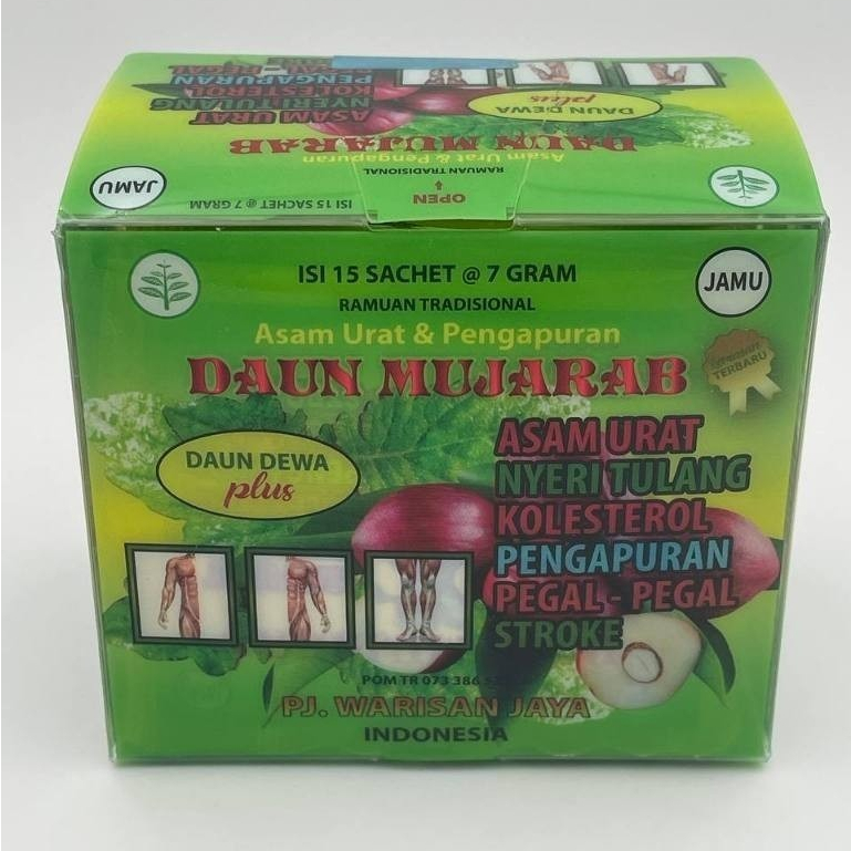JAMU DAUN MUJARAB ISI 15 SACHET@7GM | Shopee Malaysia