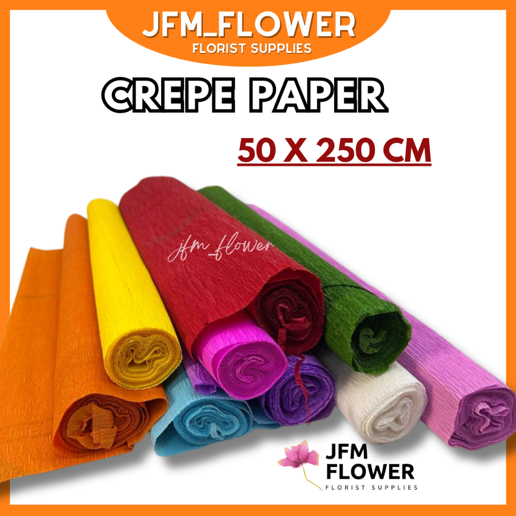 [RM2.80/ROLL] 50X250CM High Quality Crepe Paper/ Kertas Crepe/Kertas ...