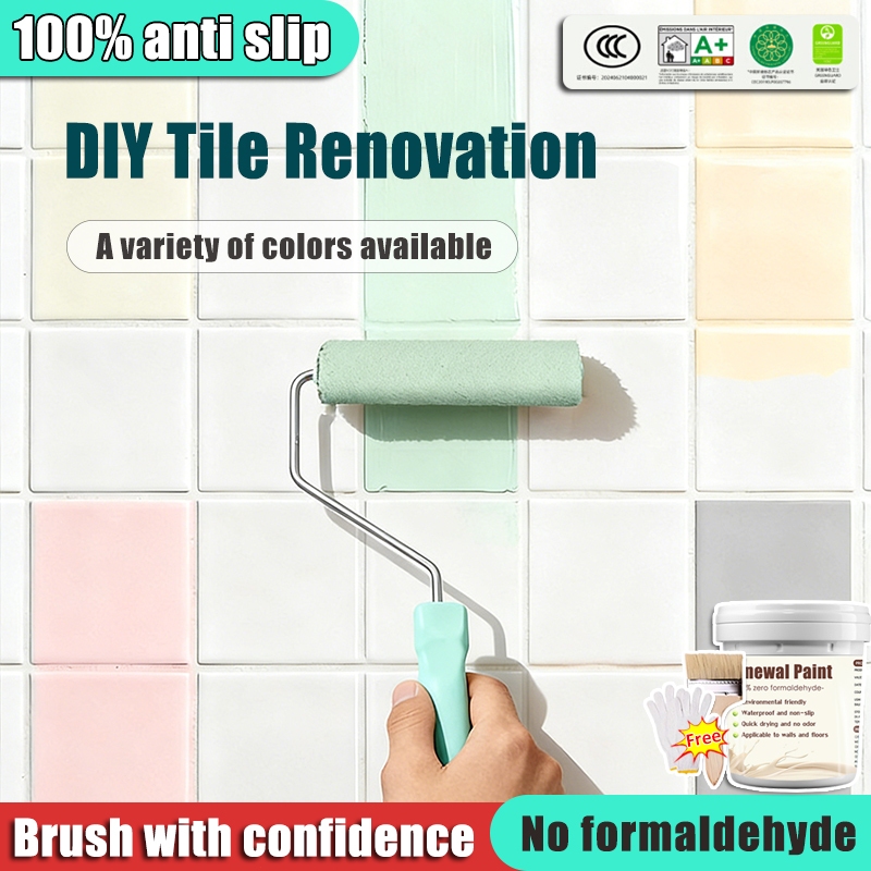 ECO epoxy tile coating 1L wall tiles paint cat bilik air waterproof ...