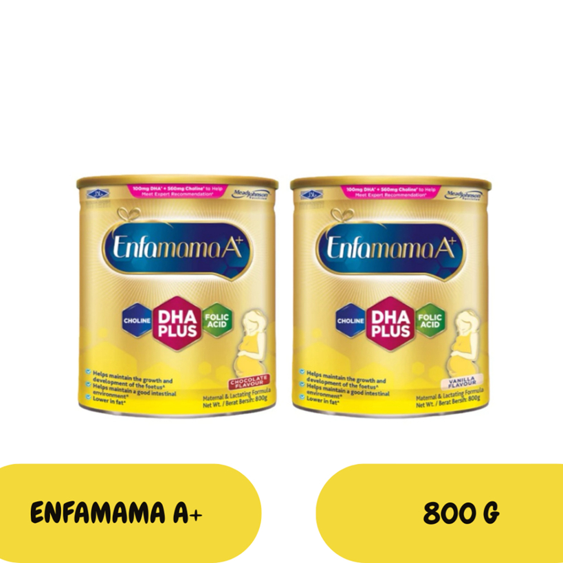 ENFAMAMA A+ Chocolate Vanilla Maternal & Lactating Susu Milk Formula ...
