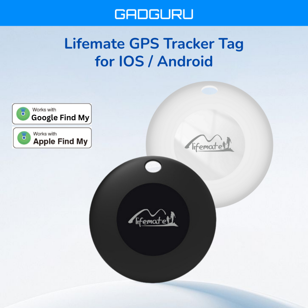 GADGURU Lifemate GPS Tag Bluetooth Tracker for Android Google Find My ...