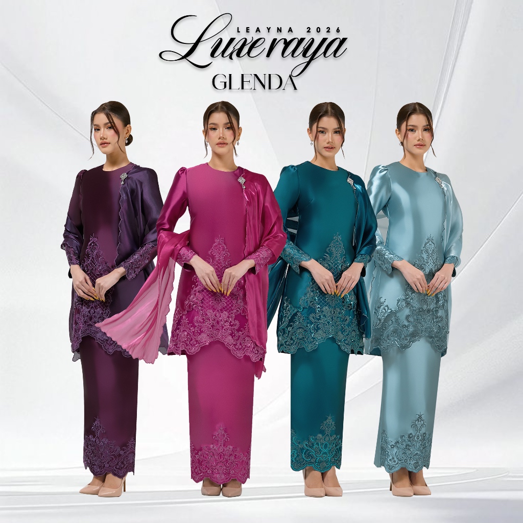 LEAYNA.CO GLENDA Kurung With Selendang | Shopee Malaysia