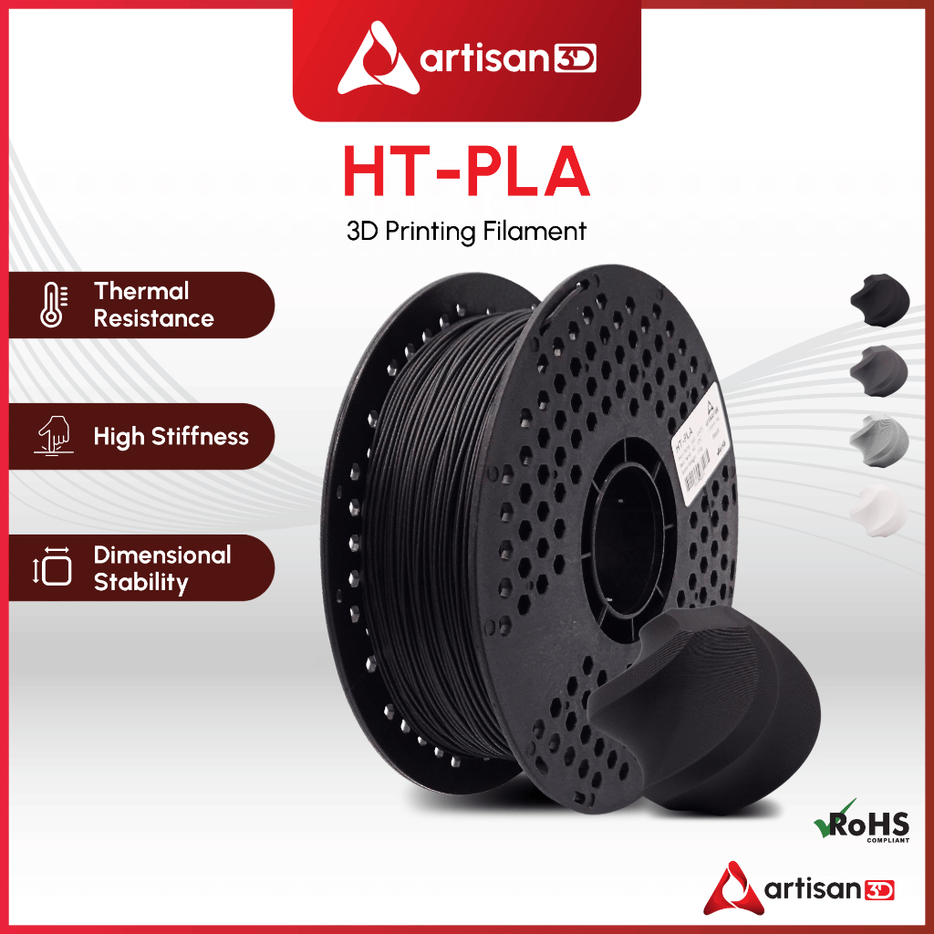 Artisan3D HT-PLA 3D Printer Filament | High-Temp PLA - 1kg | 1.75mm ...