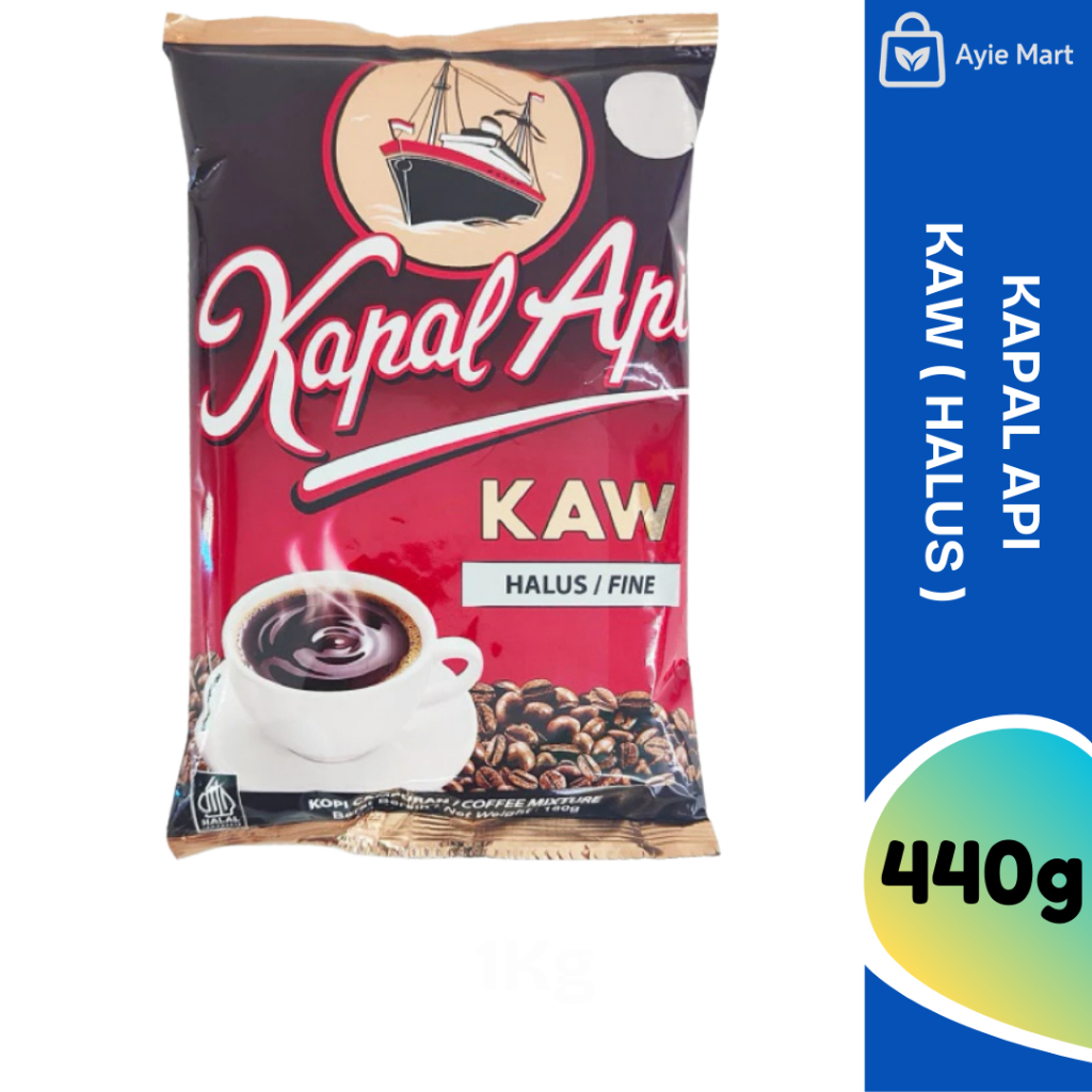 KAPAL API Serbuk Kopi Kaw Halus 440g | Kopi Tradisional Halus & Pekat ...