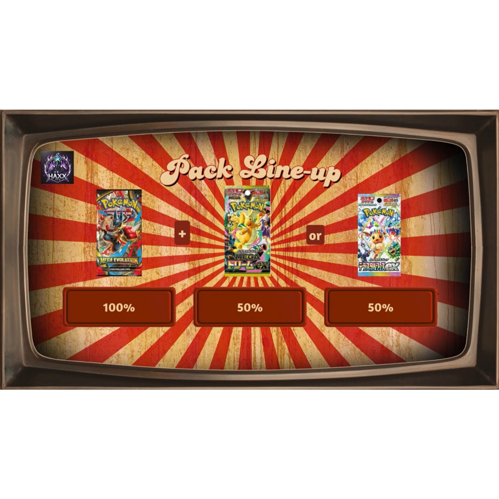 (Live Rip Pokemon TCG) HaxxTCG Showdown V1 - 2 packs (1 Pack Mega ...