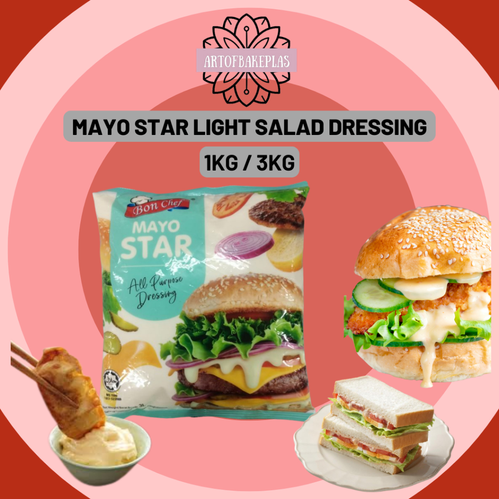 Mayonnaise (MAYO STAR) BON CHEF 1KG 3KG | Shopee Malaysia
