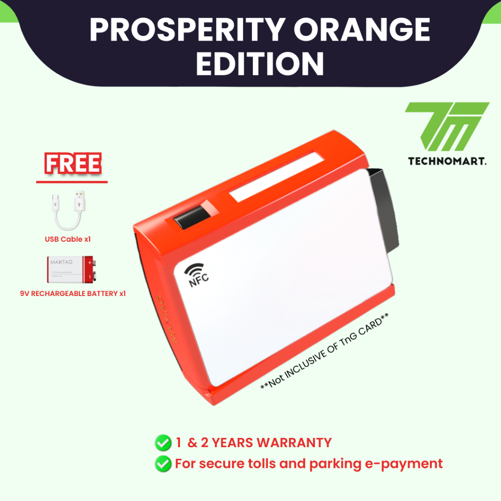 Prosperity Orange Edition MaxTag Smart Tag Toll | Shopee Malaysia