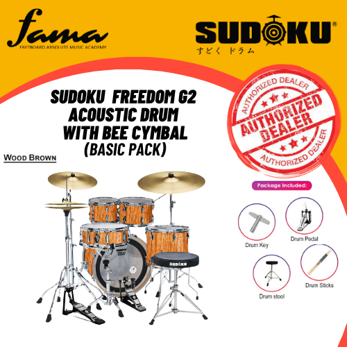 [FAMA]Sudoku Freedom G2 Acoustic Drum Full size acoustic drum set adult ...
