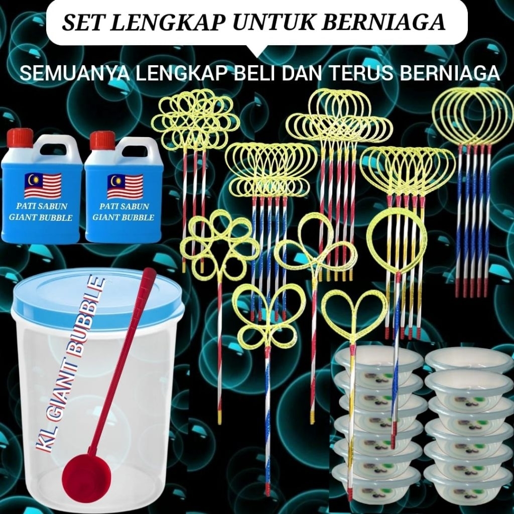 Set Lengkap Untuk Berniaga Belon Giant Bubble | Shopee Malaysia
