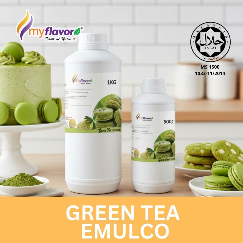 Green Tea Emulco 27003 Halal Food Flavour MyFlavor 500g/1kg | Shopee ...