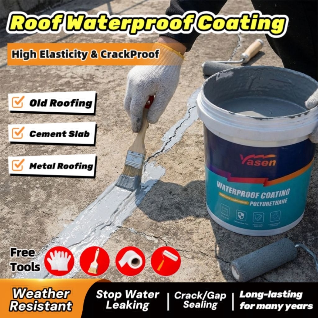 Roof Waterproof Coating Polyurethane Paint 5kg Waterproof Glue Cat ...