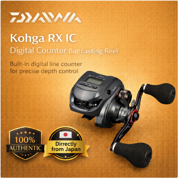 DAIWA 25 KOHGA RX IC Counter Baitcasting Reel Digital Line Counter Boat ...