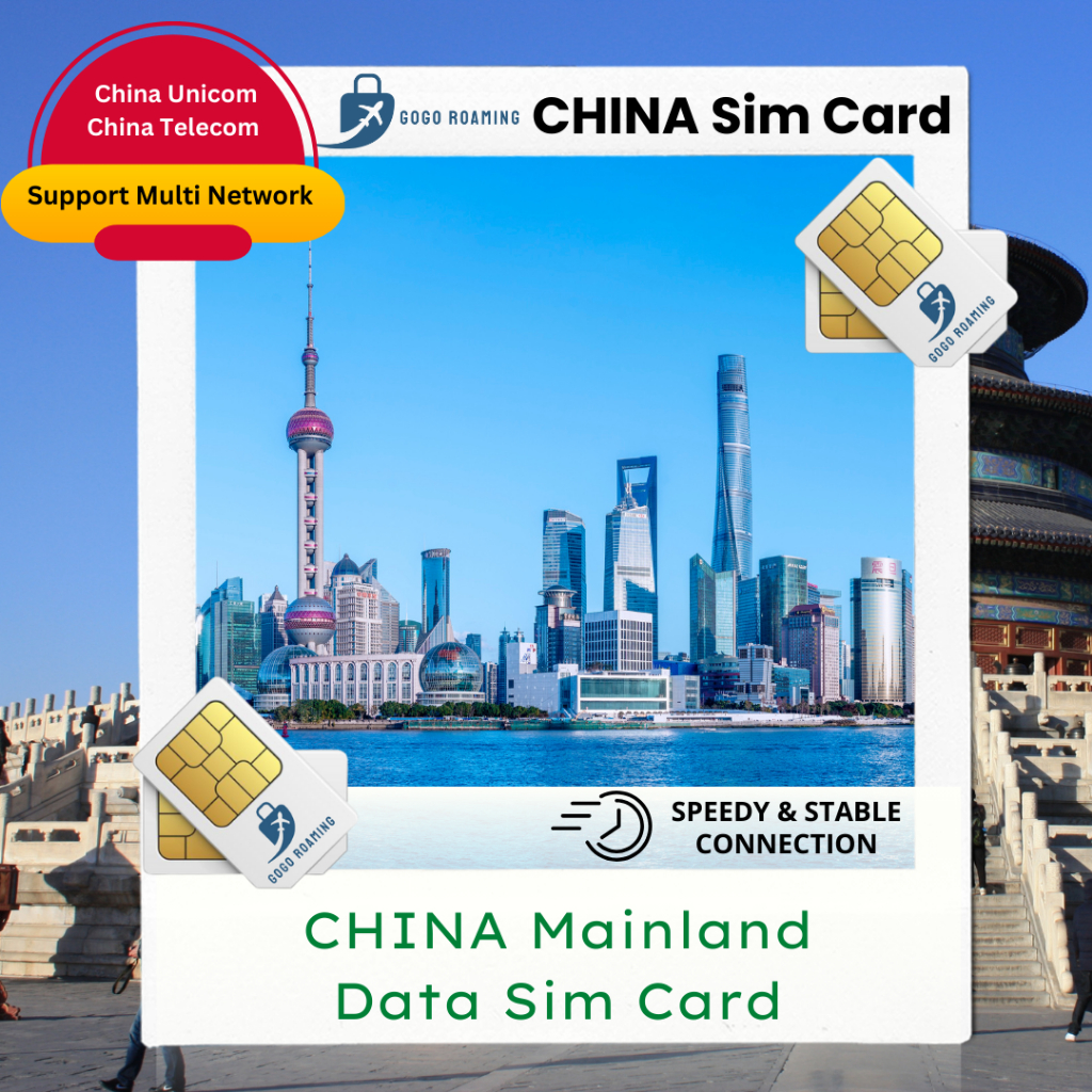 China Sim Card (Multi Telco I Daily 1GB-3GB) Auto VPN I GOGO Roaming ...