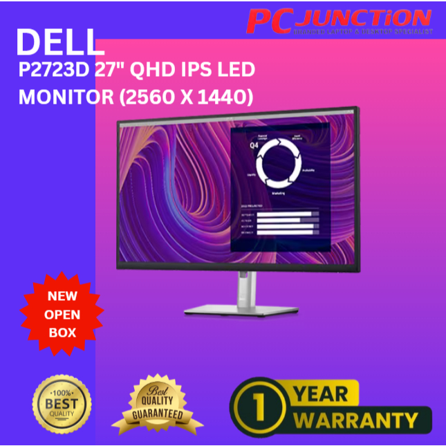 DELL P2723D 27" QHD IPS LED MONITOR (2560 X 1440) | Shopee Malaysia