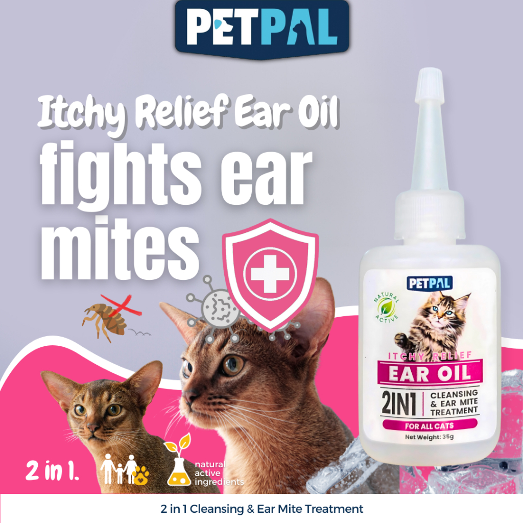 Petpal® Ear Relief Oil Cats & Dogs | Itchy Ears, Mites, Bad Odor, Wax ...