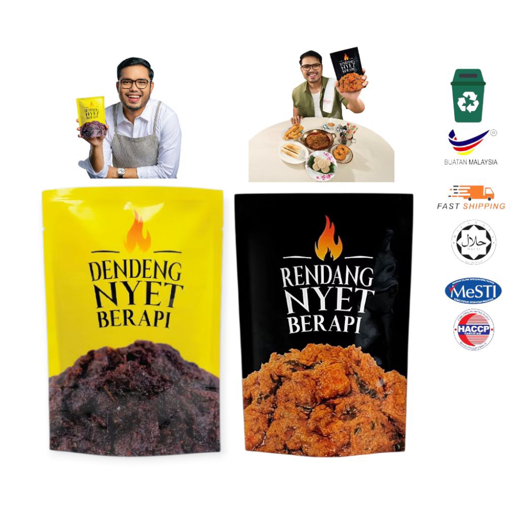 Rendang Nyet 220g & Dendeng Nyet Berapi 180g by K.A | Halal Malaysian ...