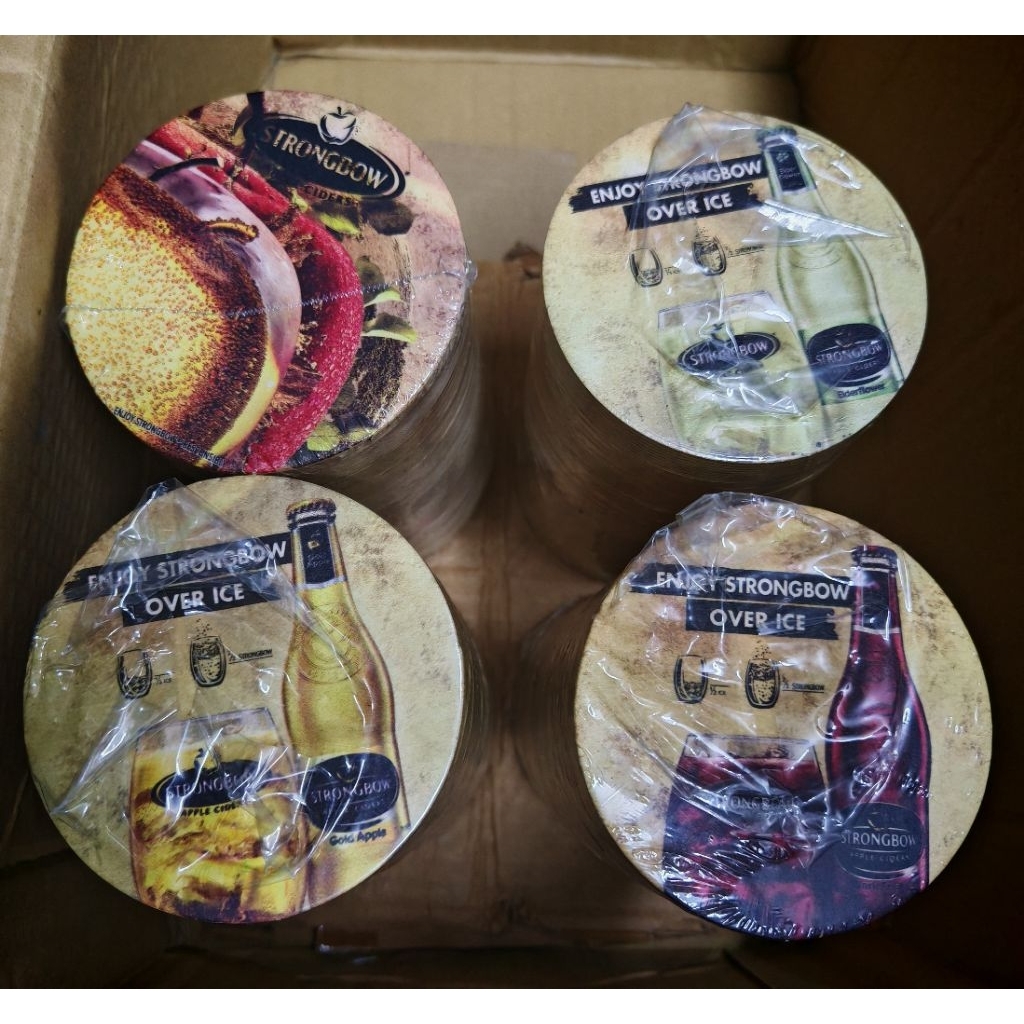 Strongbow Beer Coaster Cup mat Price per roll of 100pcs+- glass ...