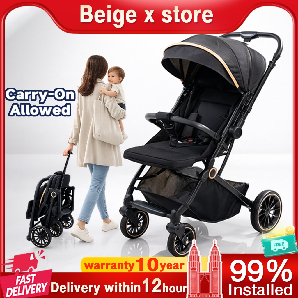 Baby Stroller Travel Cabin Compact Foldable Lightweight Newborn Trolley ...