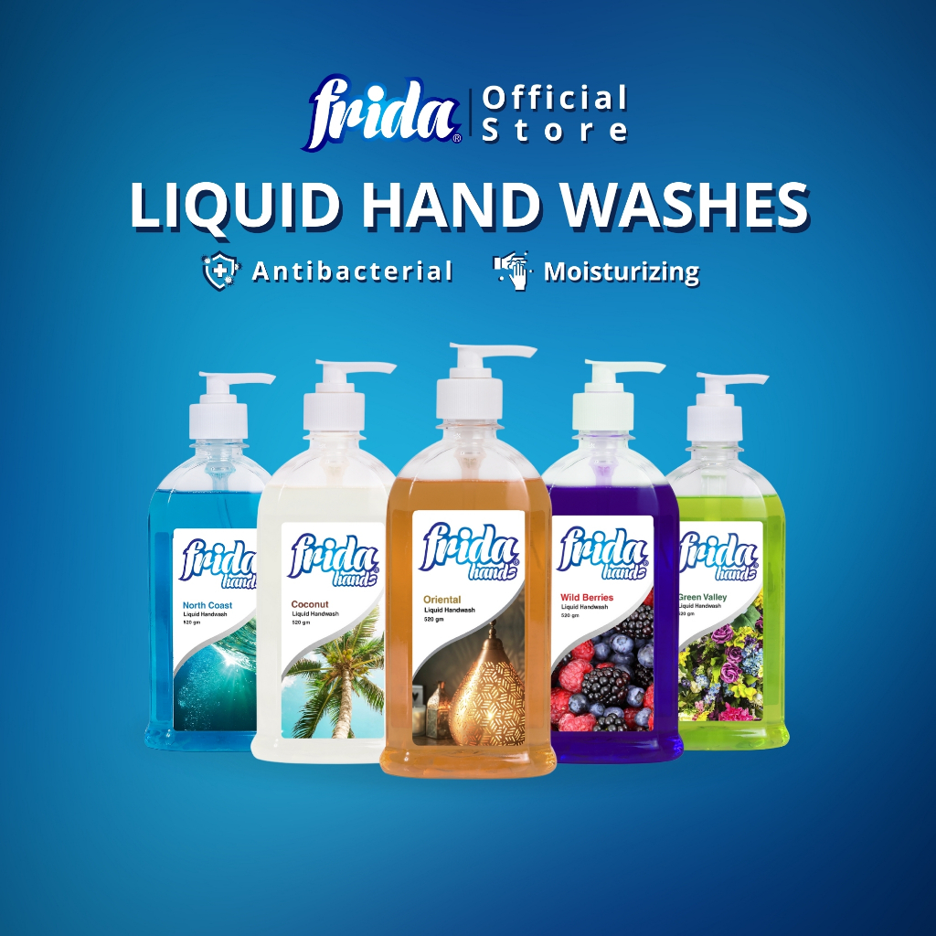 Frida Hand Wash [520ml] Lasting Scent (Skin Hydration/Sensitive ...