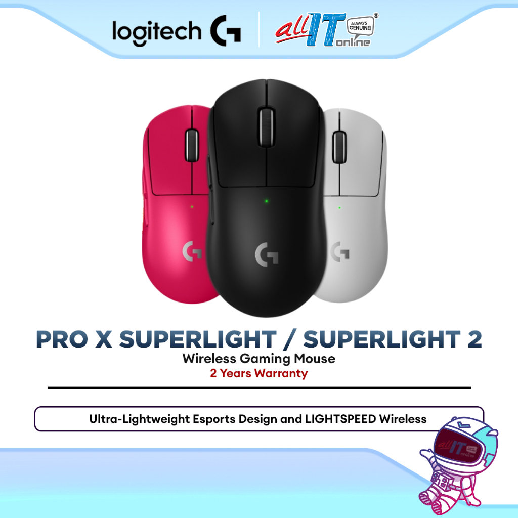 Logitech G PRO X SUPERLIGHT & SUPERLIGHT 2 Wireless Gaming Mice - Ultra ...