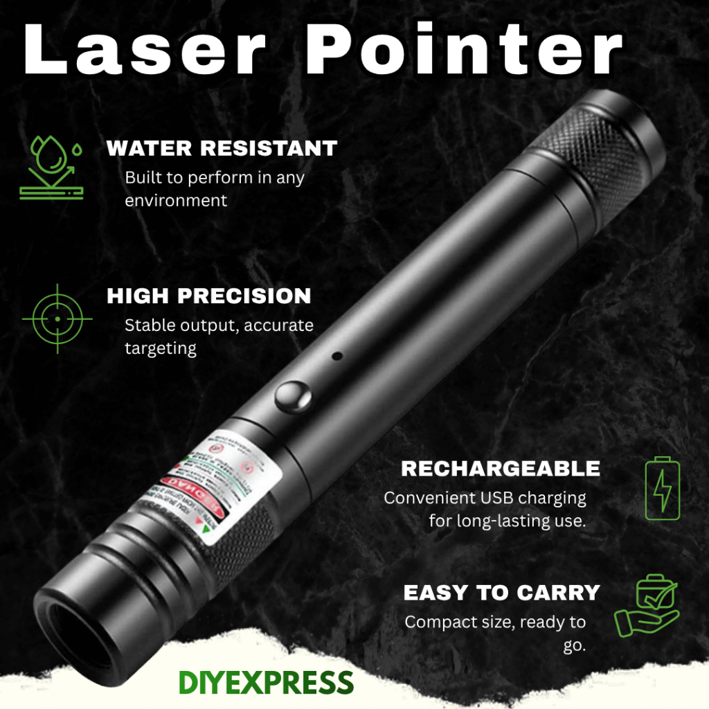 USB Rechargeable Portable Laser Pointer Pen Green Red Light Super Long ...