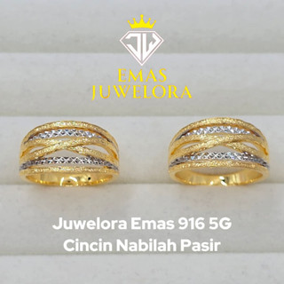Juwelora Emas 916 3L I Cincin Nabilah | Hardgold | 100% Emas 916 # ...