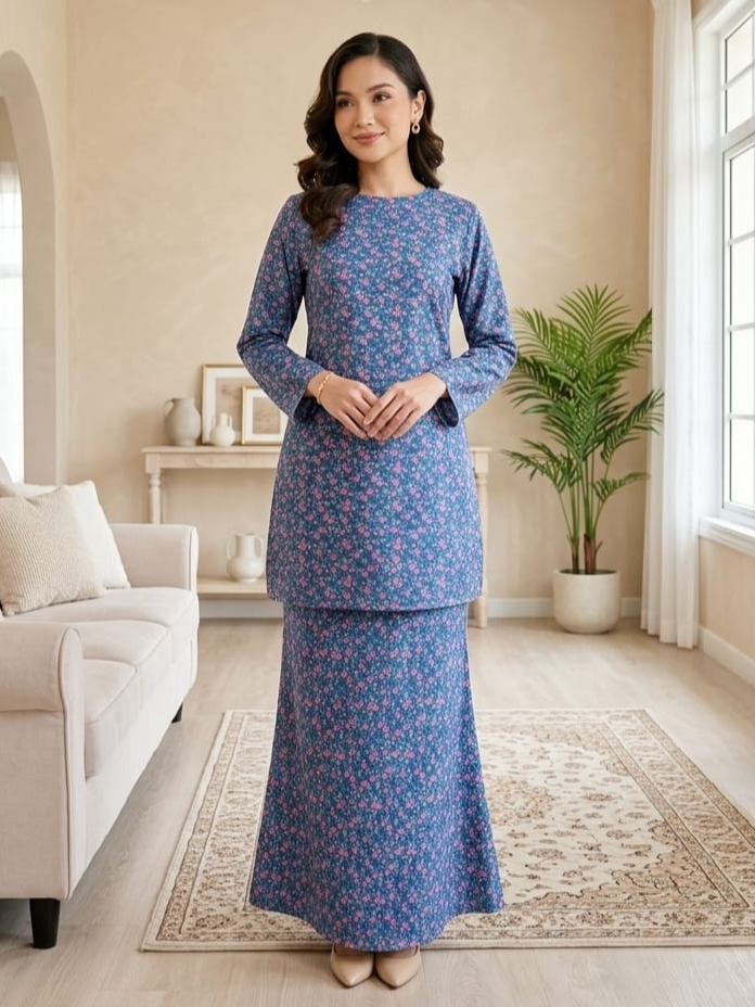 New Cotton Baju Moden Muslimah Slim Fitting (XS-5XL) Baju Kurung Moden ...