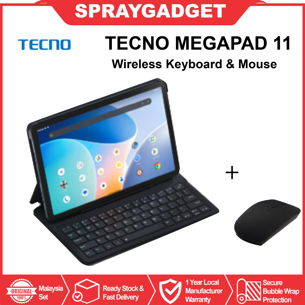 (100% Original) TECNO MEGAPAD 11 Tablet - Bluetooth Keyboard ...