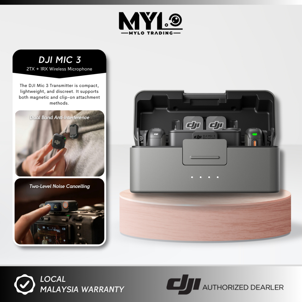 DJI Mic 3 - Wireless Microphone | Multi-User | Noise Cancelling ...