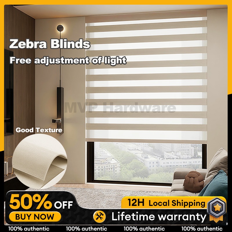 Zebra Blinds Langsir Bidai Korea Venetian blinds Blackout Waterproof UV ...