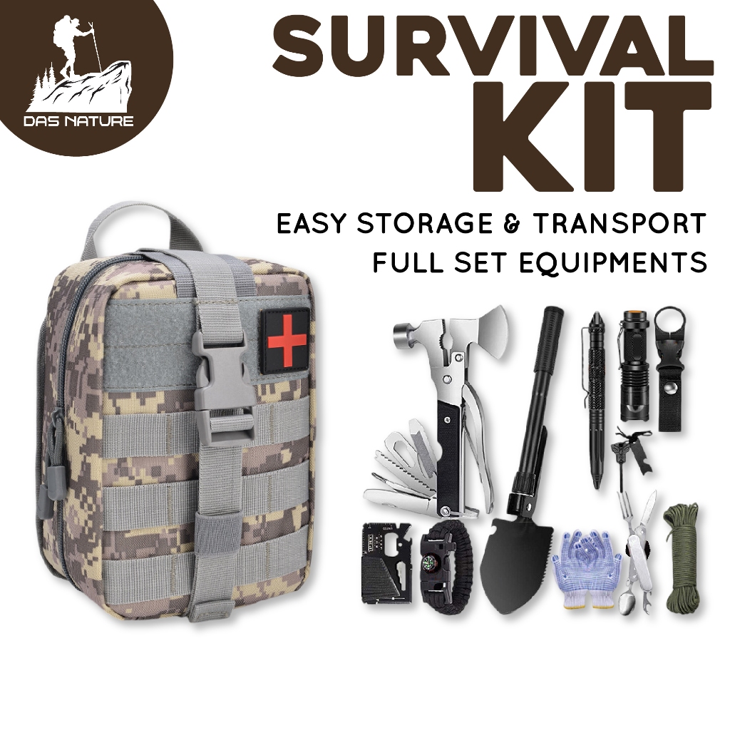 Camping Survival Kit Axe & Shovel Camping Military Equipment Emergency ...