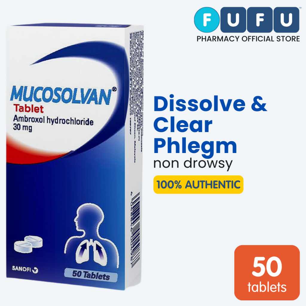 Mucosolvan Tablets and Liquid | To Dissolve & Clear Phlegm | Shopee ...